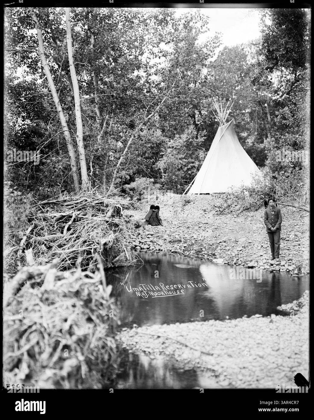 This Lee Moorhouse photograph shows camps on the Umatilla Indian ...