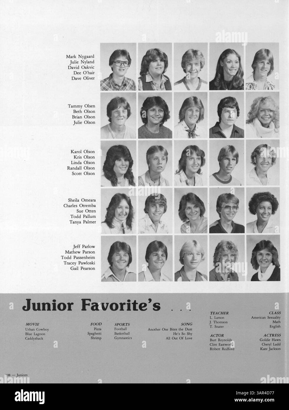 The 1981 yearbook from Park Center High captures significant moments ...