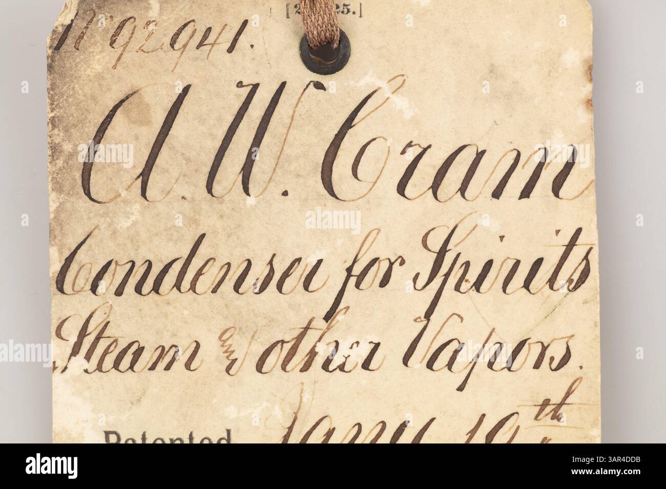 This patent model condenser by Alonzo W. Cram, patented in 1869 ...