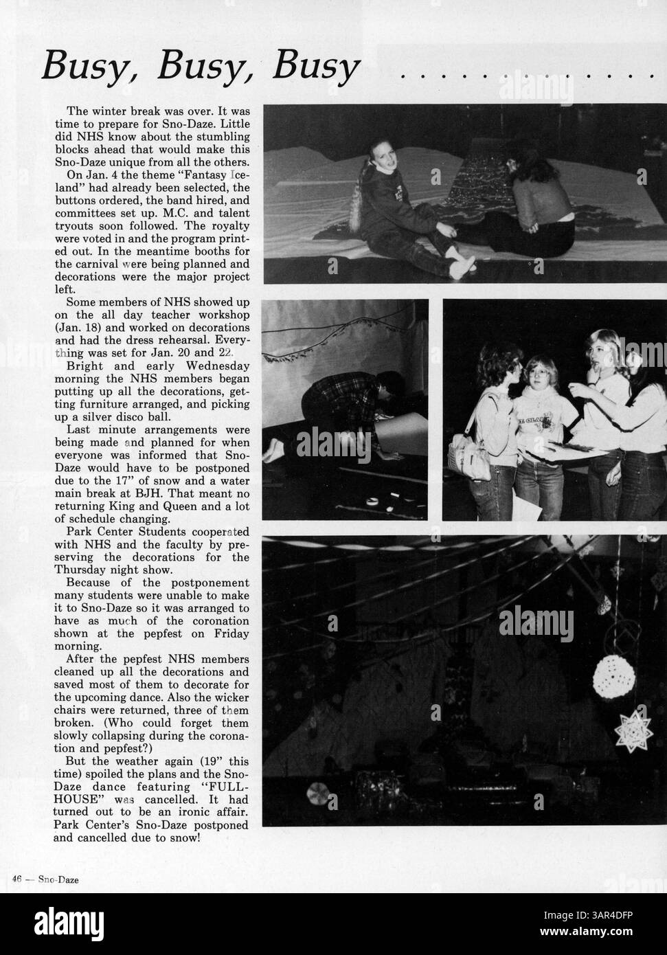 This yearbook from Park Center High School (1982) showcases the ...