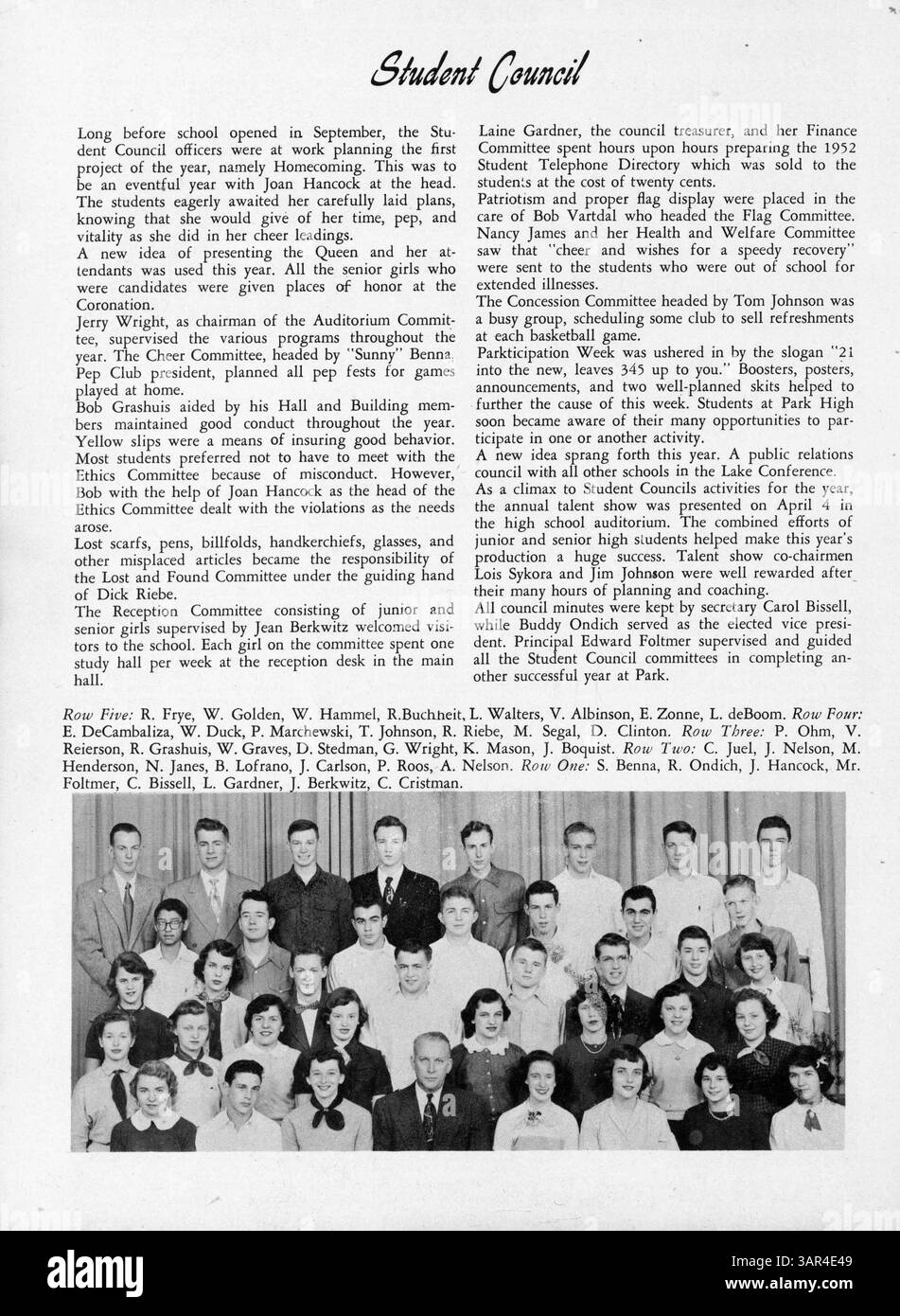 This 1952 yearbook from St. Louis Park High School presents the ...