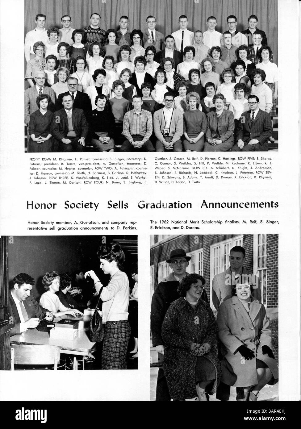 The 1962 Roosevelt High School yearbook, 'Sagamore,' documents the ...