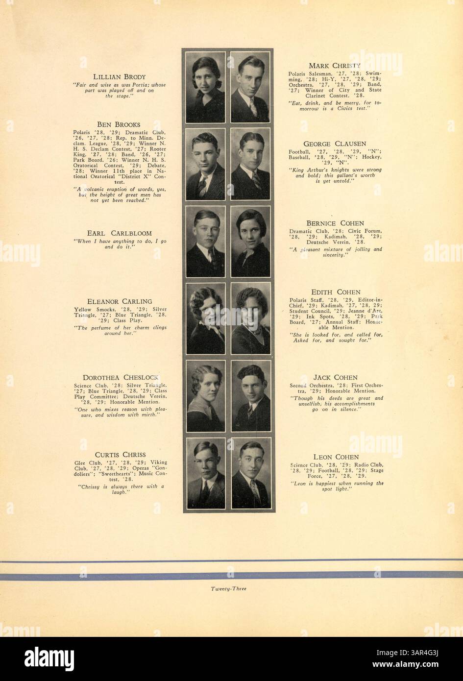 The Polaris 1930 yearbook from North High reflects on the academic ...