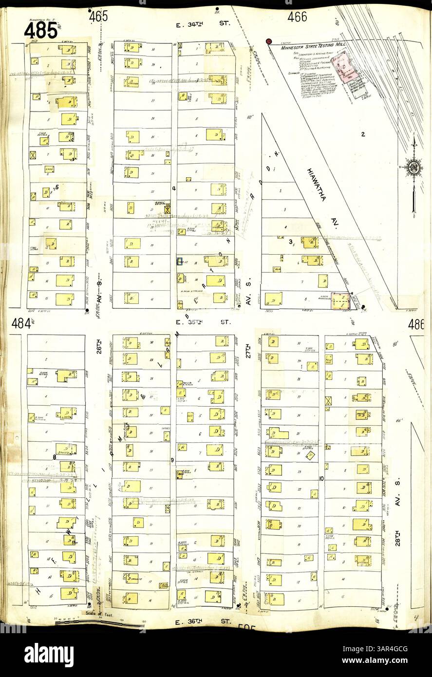 Sanborn insurance maps from Minneapolis, Volume 5, document the city’s ...
