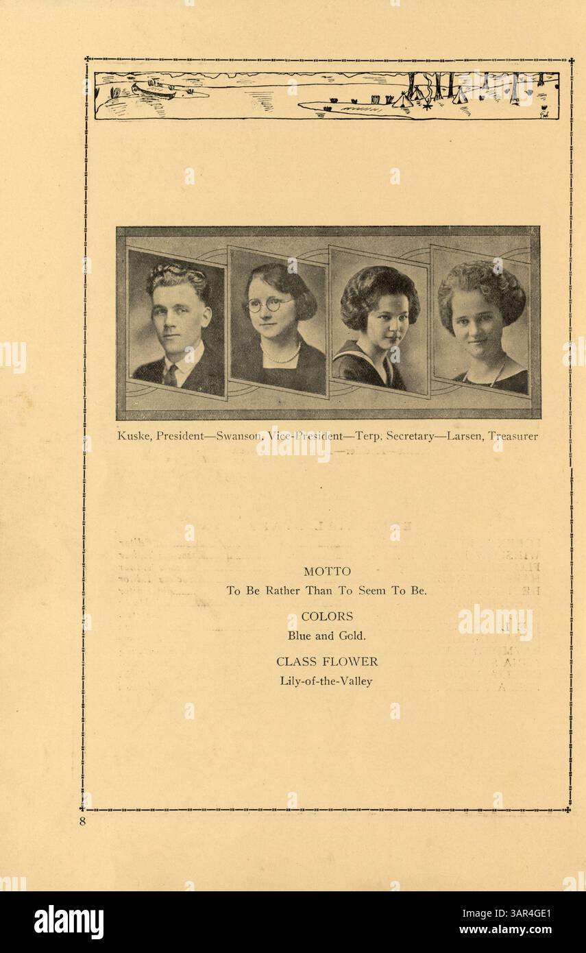 Mound High School's 1923 Yearbook, 'Minoway,' captures the 1922-1923 ...