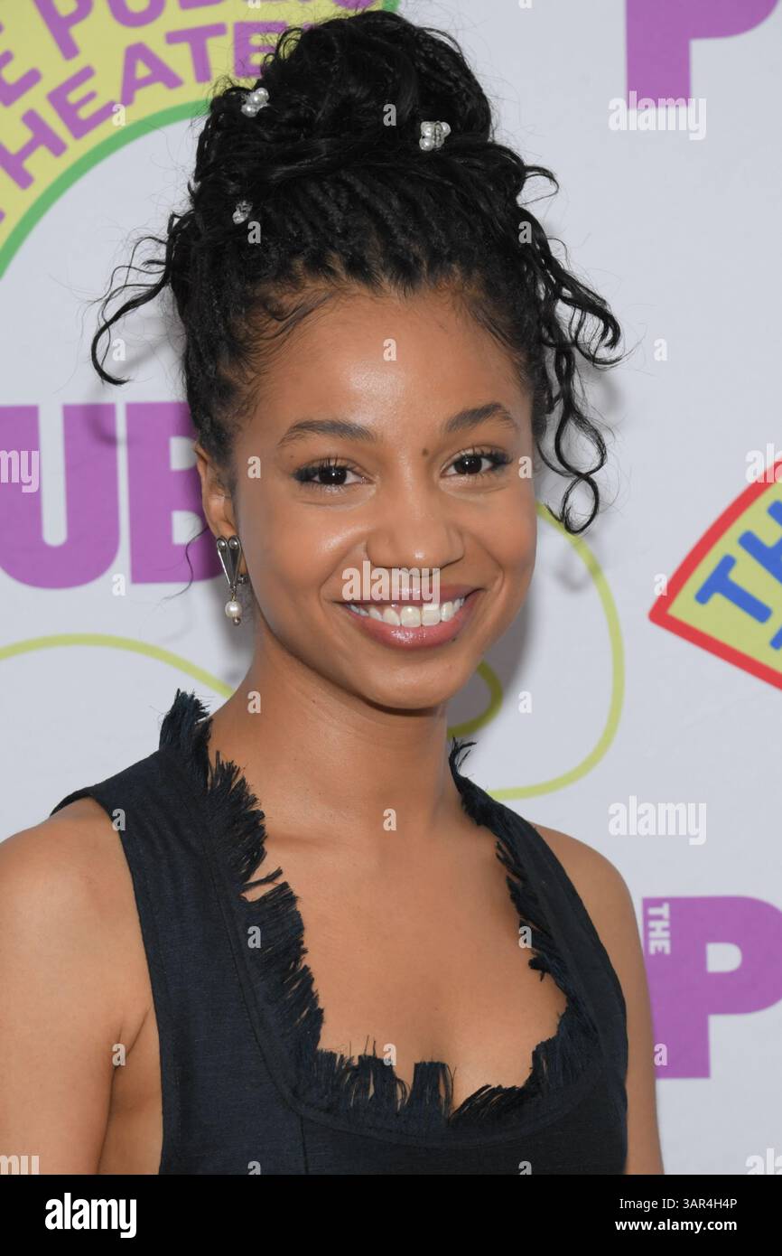 New York, USA. 16th Apr, 2025. Ayana Workman attends opening night of ...