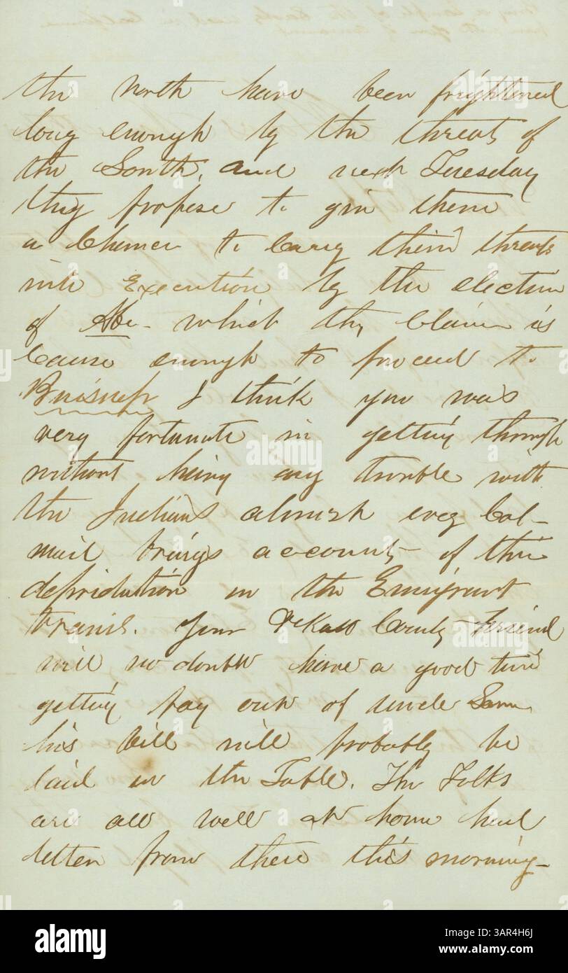 This letter from Jud Bemis in St. Louis to Stephen A. Bemis, dated ...