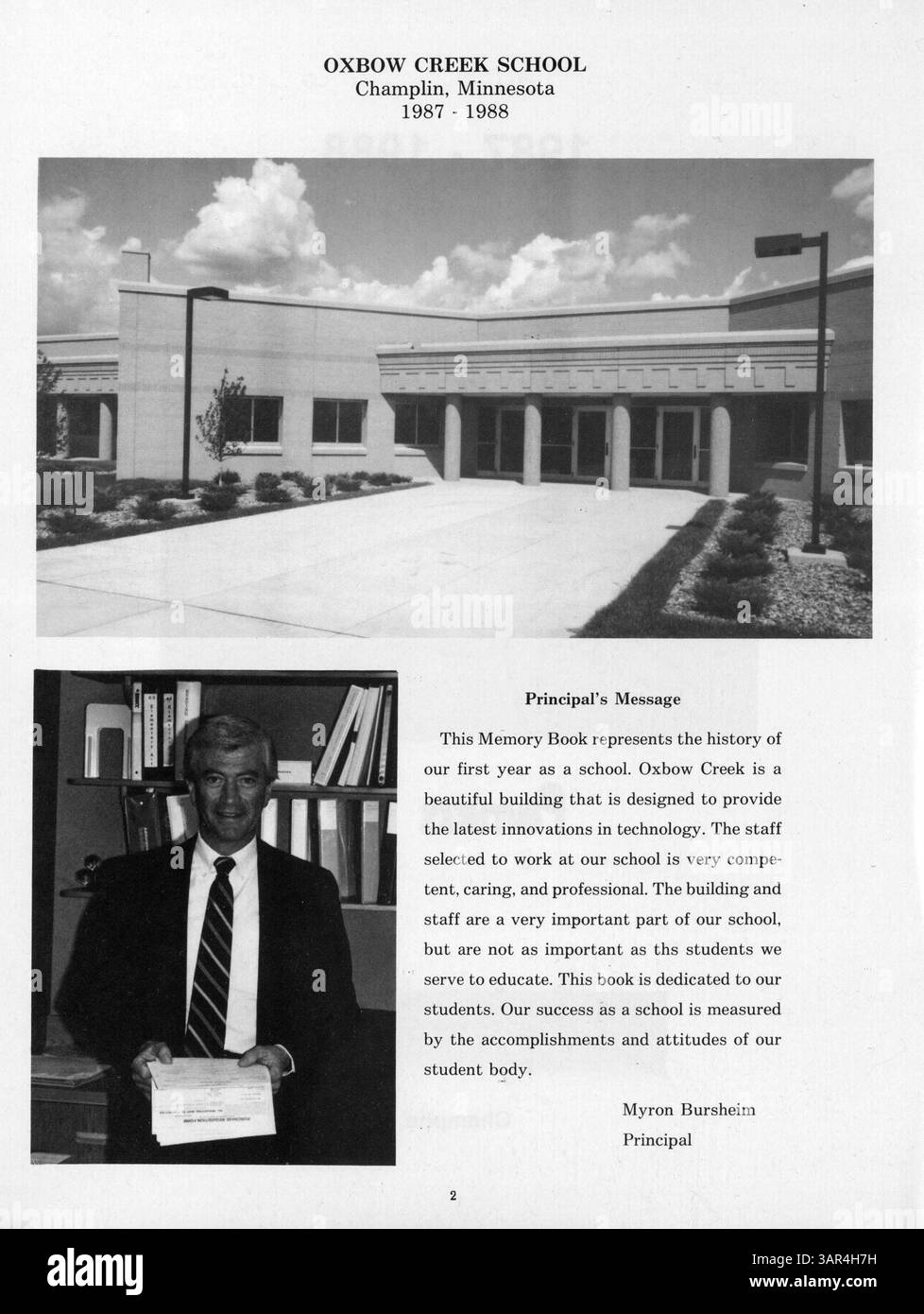 The Oxbow Creek Elementary School Yearbook 1988 documents students ...