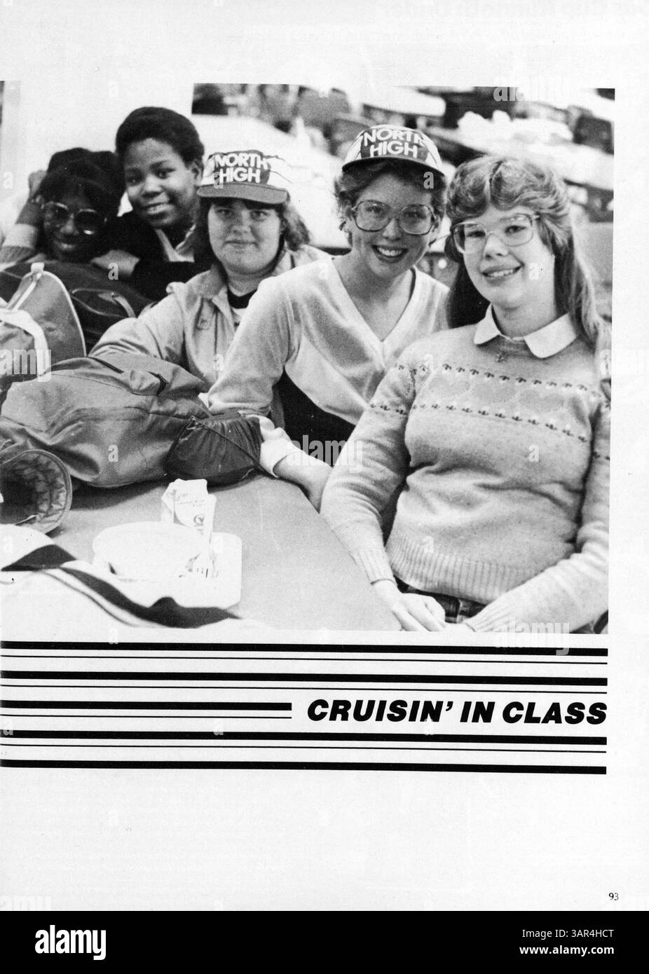 The 1984 North High Yearbook, 'Cruisin' With Class,' captures ...
