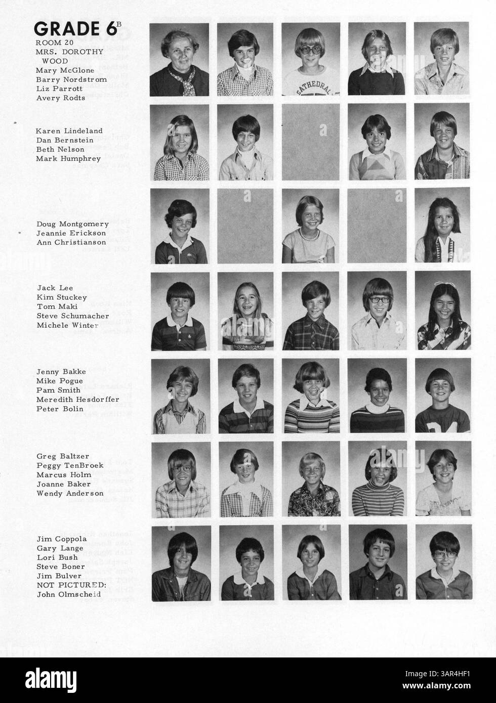 The 1977 yearbook for Highlands Elementary School captures the ...