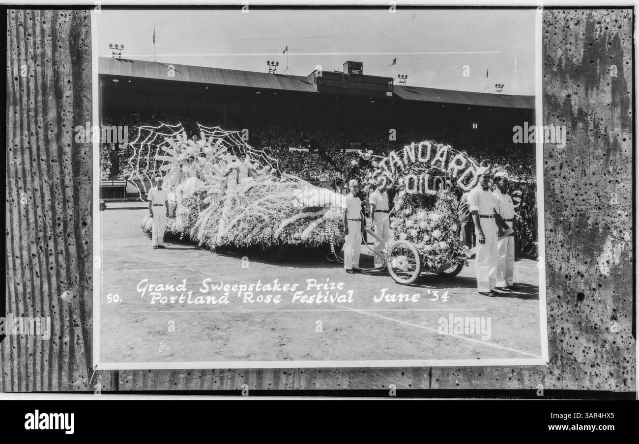 Photograph of a float from the Portland Rose Festival Parade sponsored ...