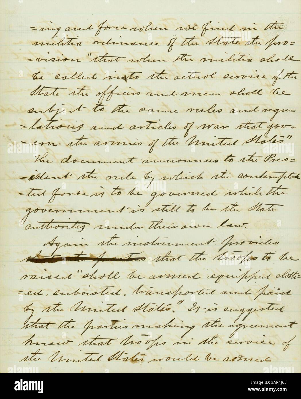 This unsigned draft letter, dated October 10, 1862, from St. Louis to ...