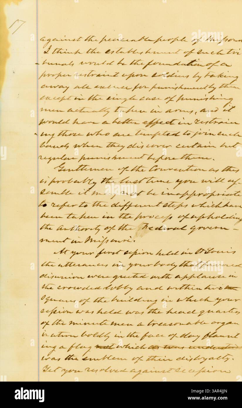 Hamilton R. Gamble's message to the Missouri Constitutional Convention ...