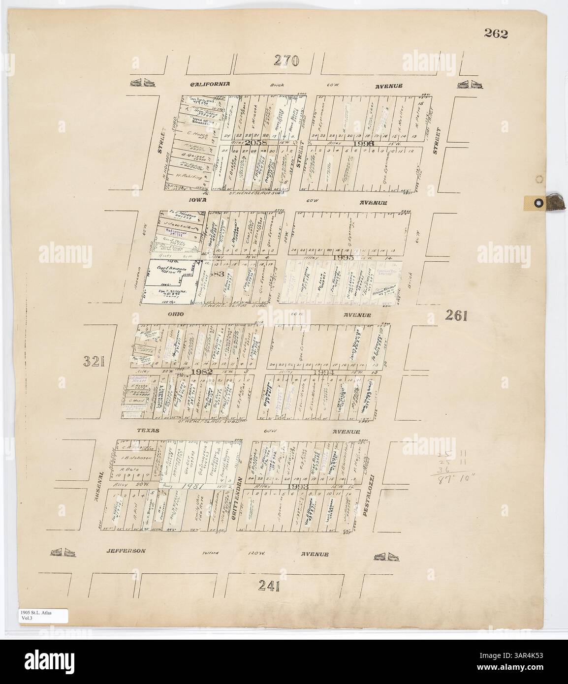 Volume 3 of the Atlas of St. Louis features detailed maps from pages ...