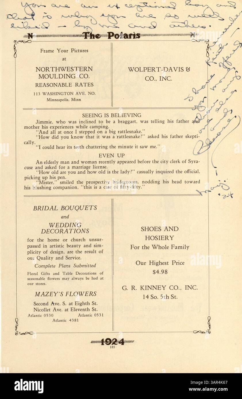 This high school yearbook from 1924 documents the students, teachers ...