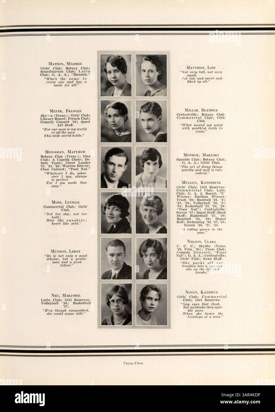 The 1930 'Centralian' yearbook from Central High School documents the ...