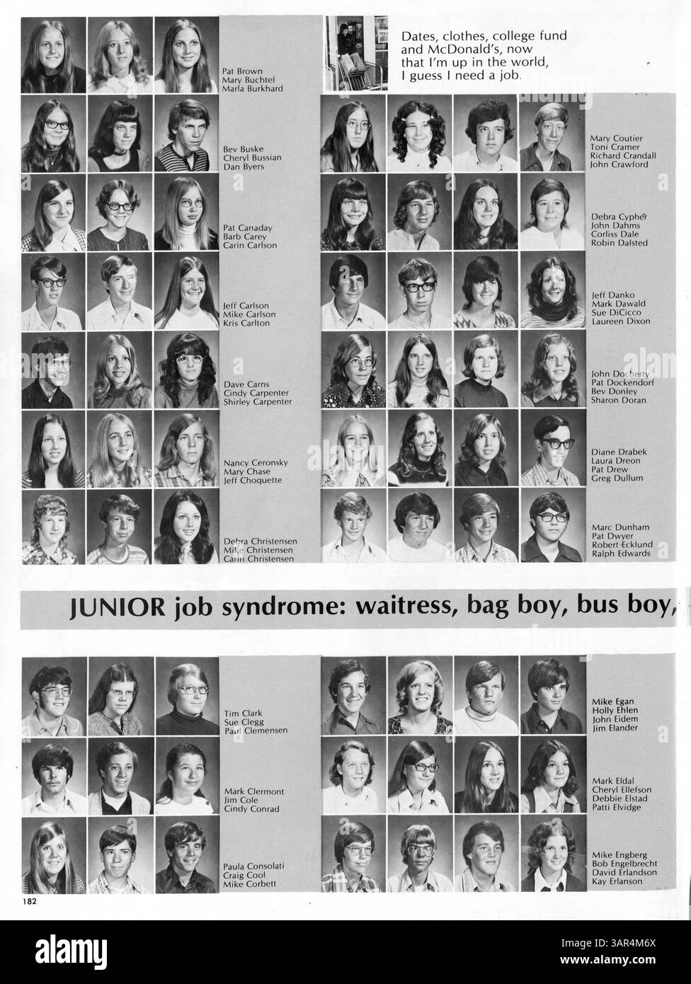 The 1973 Kennedy High Yearbook is a visual record of the student body ...