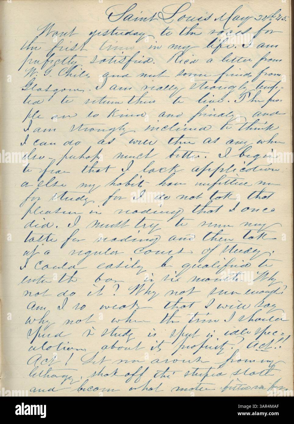 The diary of Walter B. Foster, written between 1840 and 1845, recounts ...