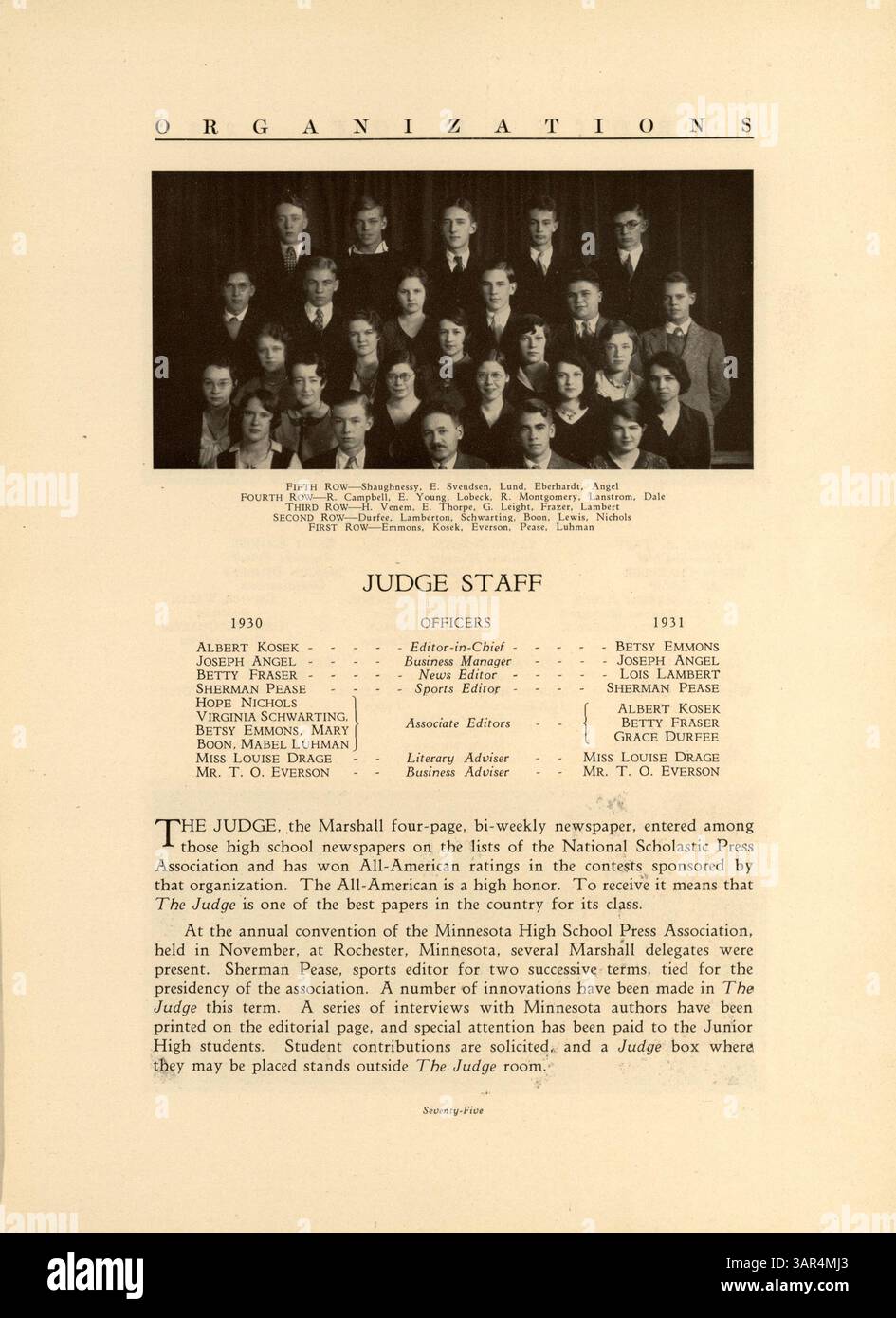 This high school yearbook, the 1931 Cardinal, captures the highlights ...