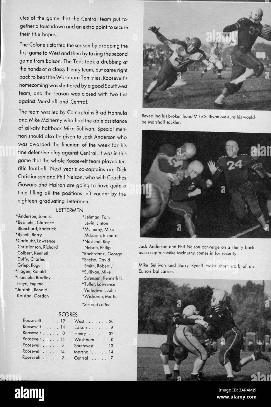 The 1951 Sagamore Yearbook from Roosevelt High School documents the ...