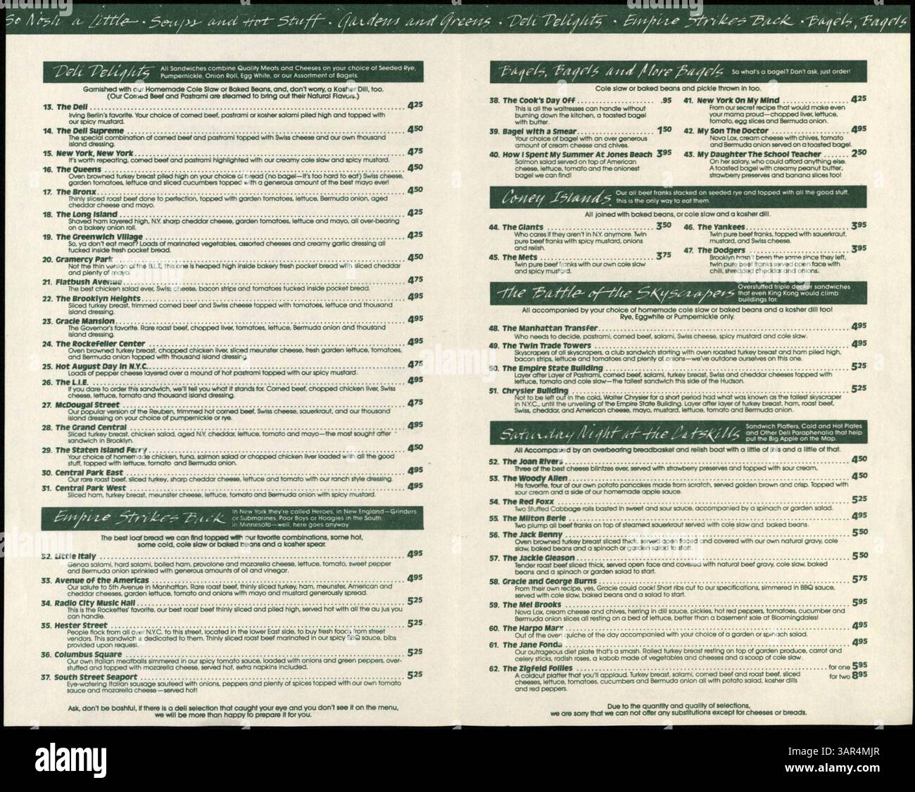 The menu for Little Apple on Nicollet features a variety of options ...