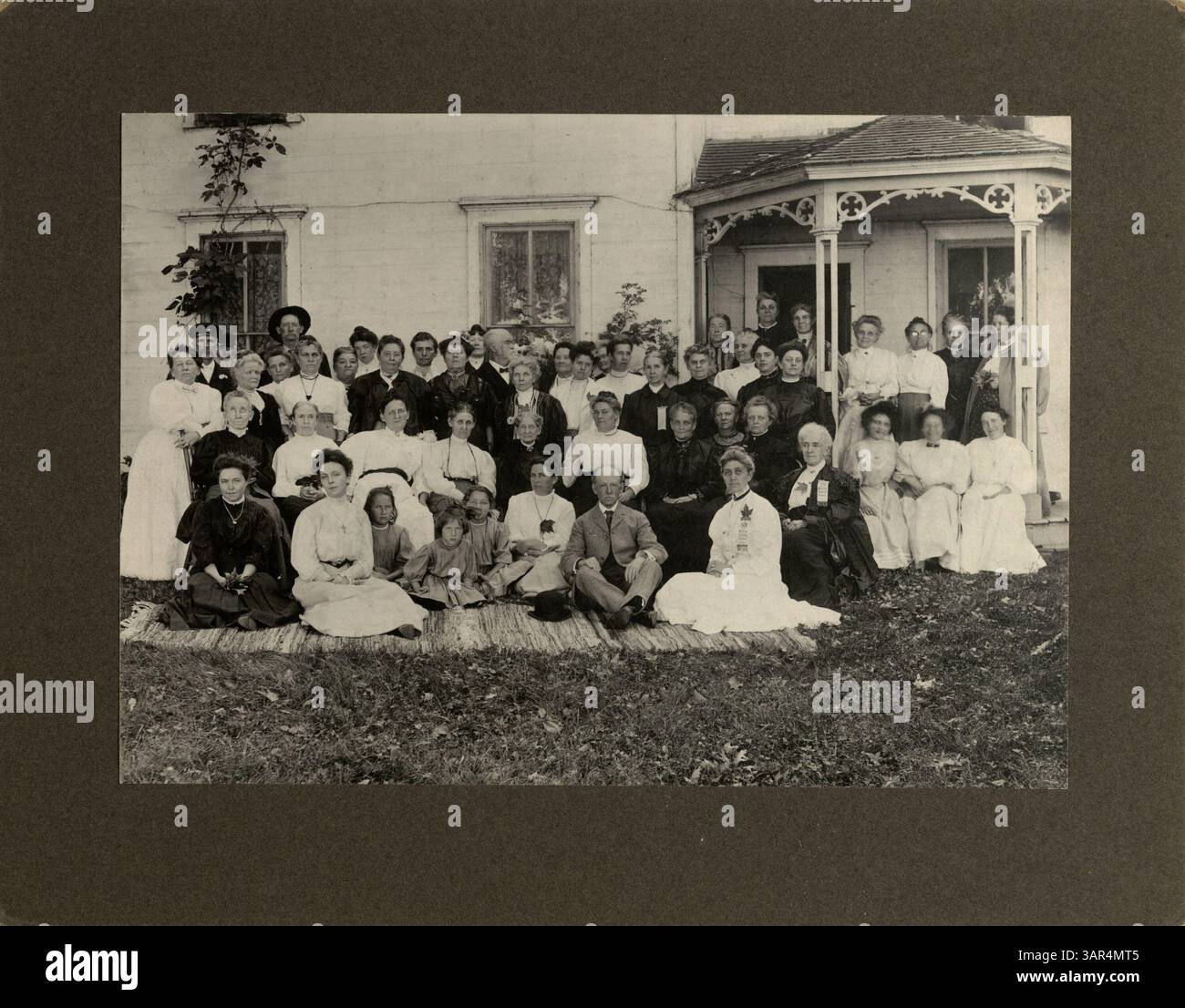 The Women's Territorial Pioneer Association, photographed in front of ...