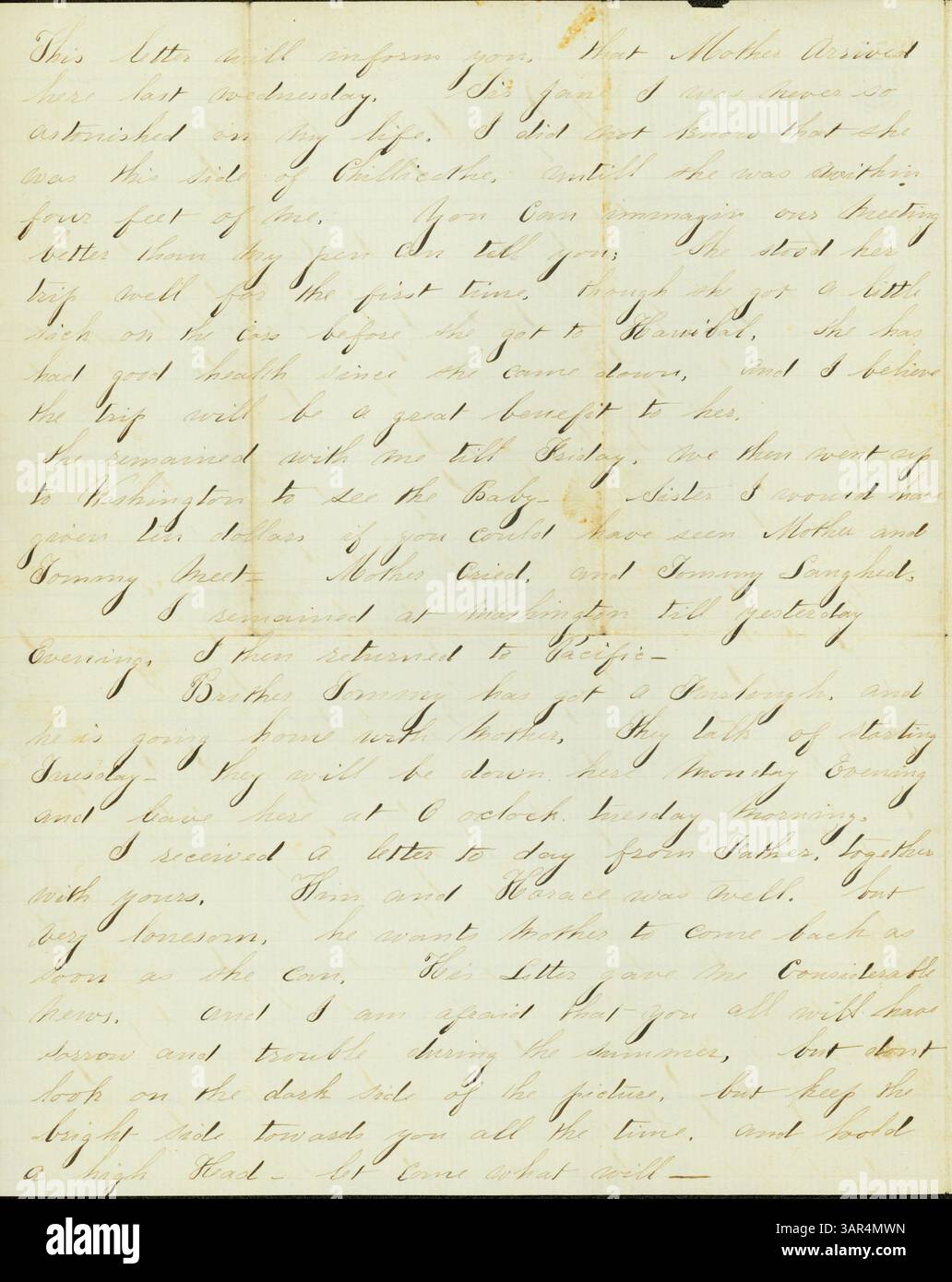 This letter, dated May 24, 1863, from H.J. Bevel in Pacific City ...