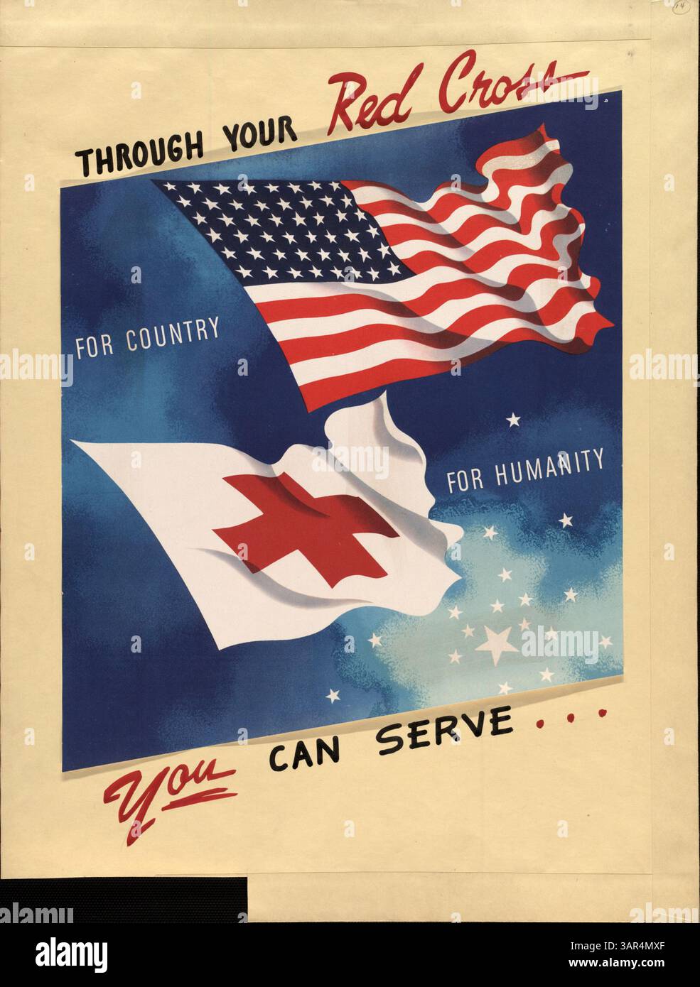 This 1910s Red Cross poster highlights the importance of serving ...