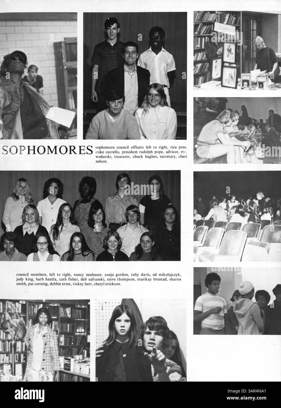 The 1972 'Tradewind' yearbook from Hennepin County Library documents the high school experiences ...