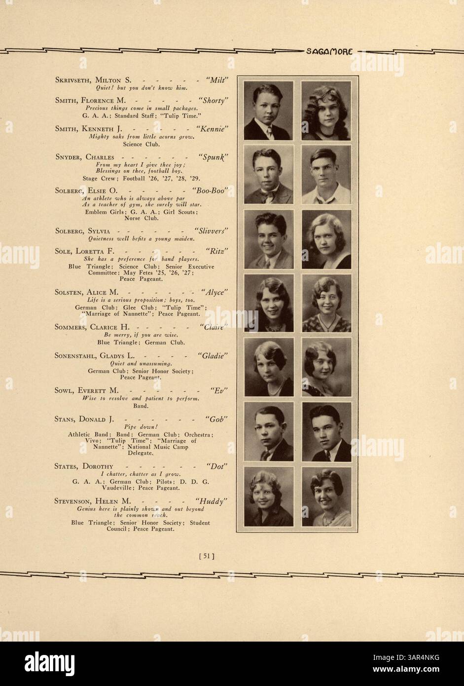 This 1930 Roosevelt High School yearbook, Sagamore, captures the ...
