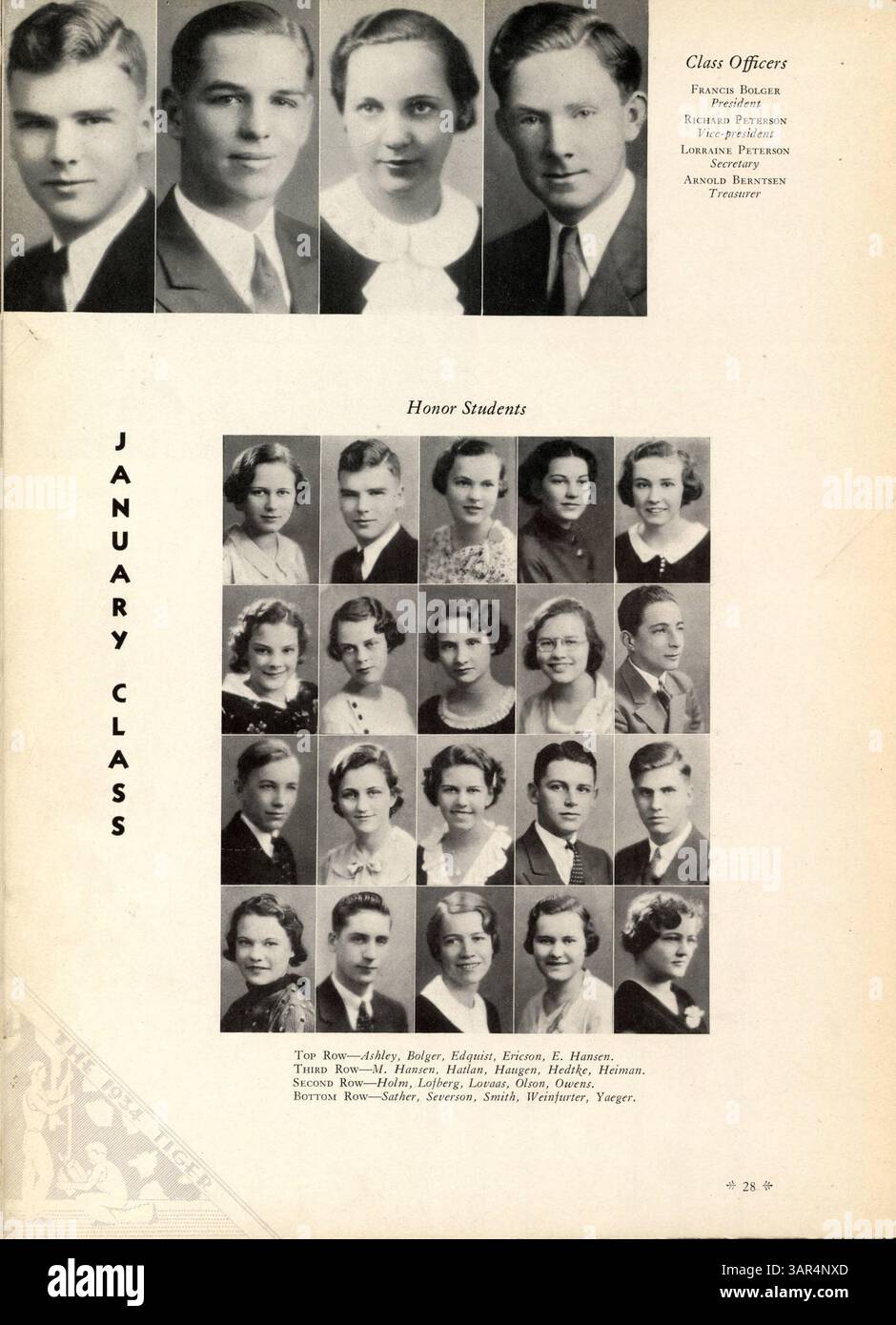 The 'Tiger 1934' yearbook from South High documents the student body ...