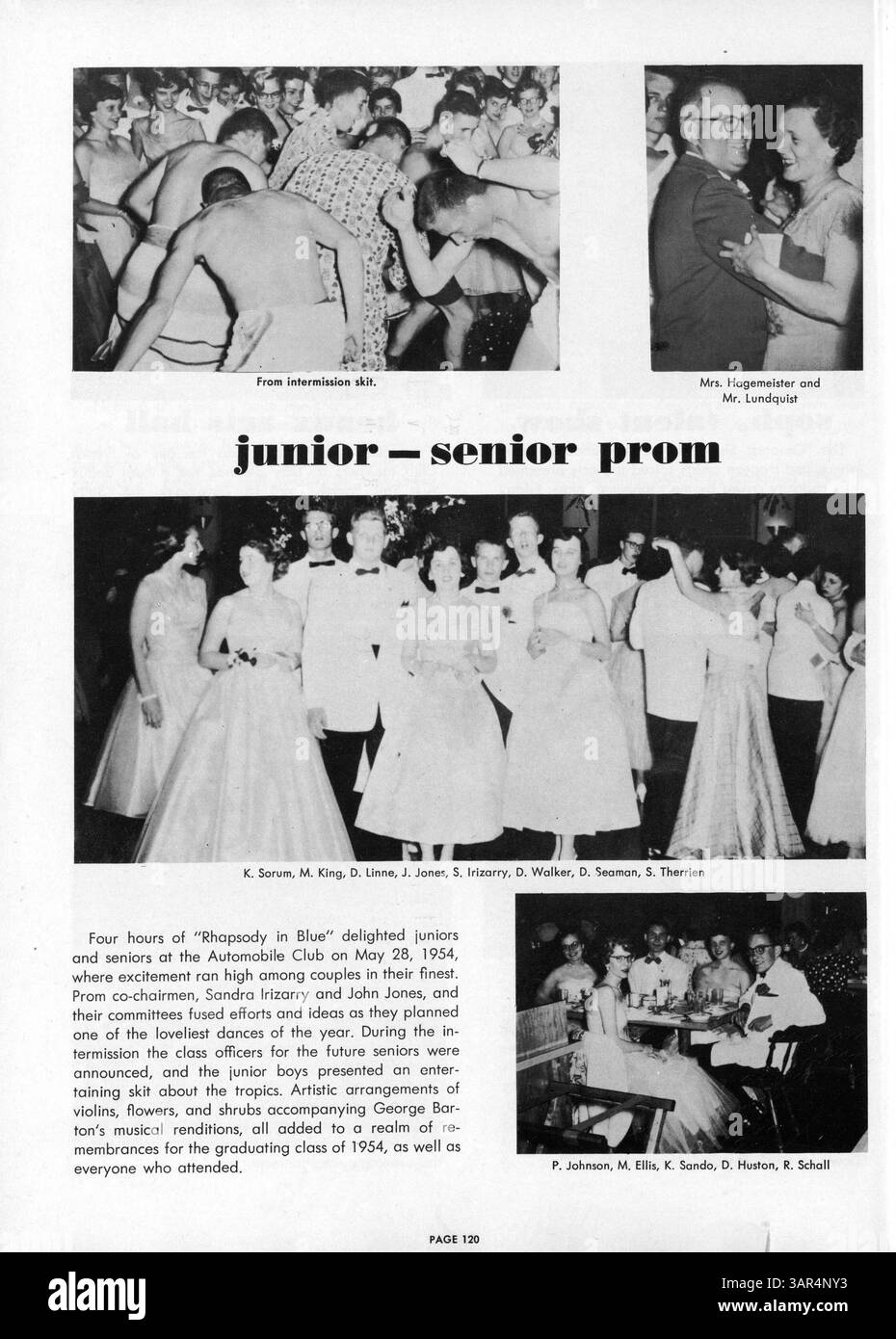 The 'Whigrean' yearbook from Edina-Morningside High School, 1955, records key aspects of the ...