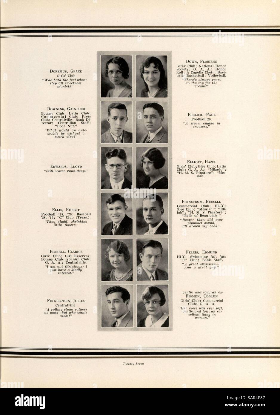 The 1930 'Centralian' yearbook from Central High School documents the ...