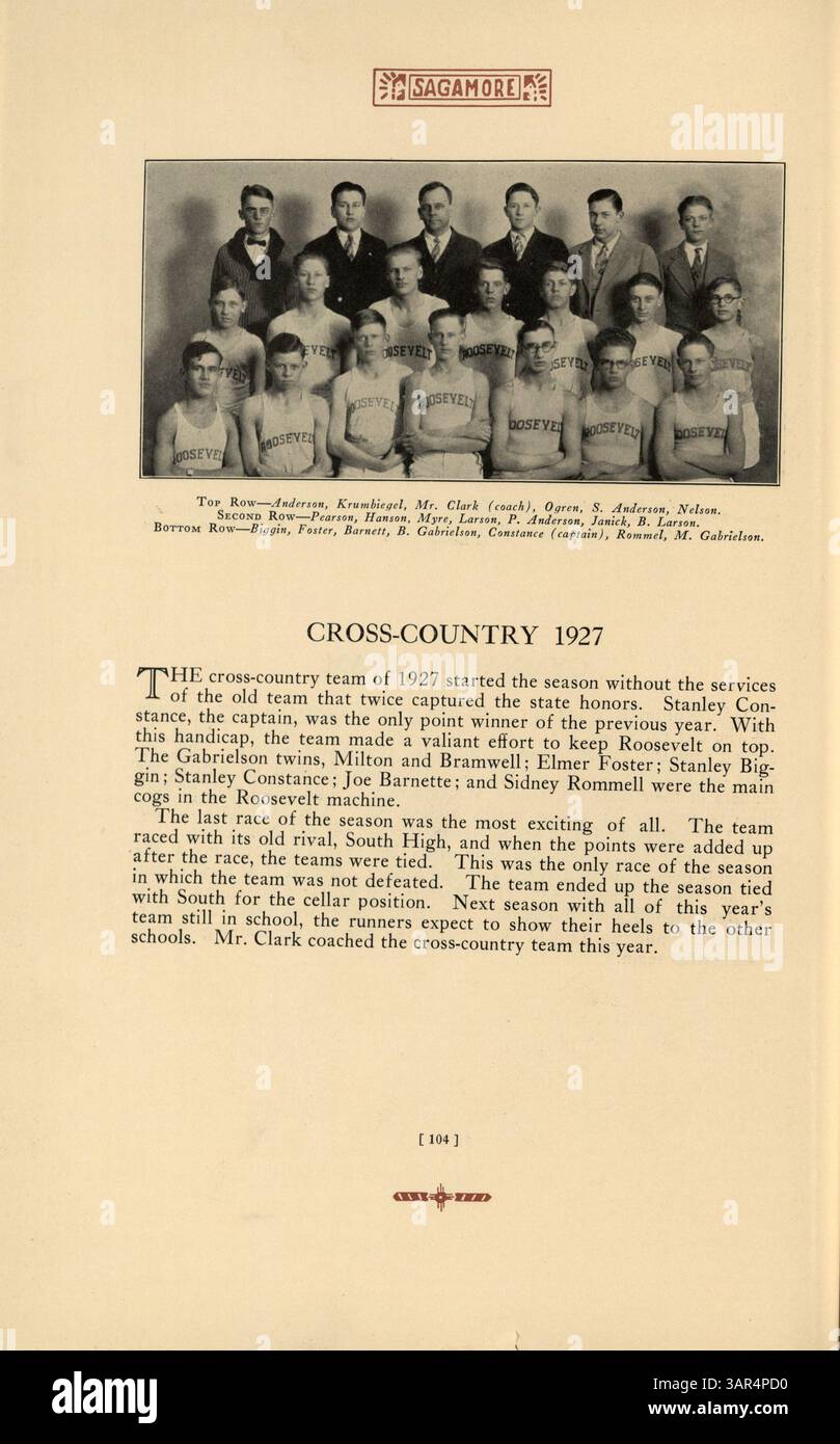 This 'Sagamore' yearbook from 1928 highlights significant school events ...