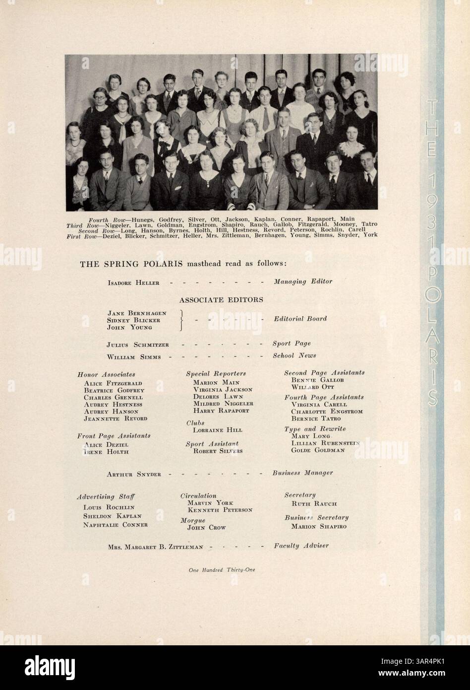 The 'Polaris 1931' yearbook highlights North High School's 1930-1931 school year, showcasing ...