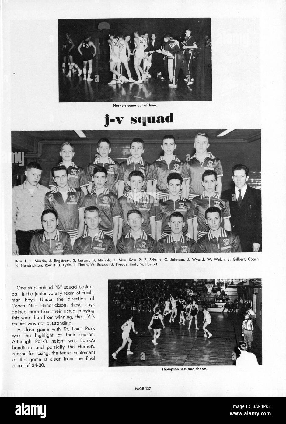 The 'Whigrean' yearbook of Edina-Morningside High School, 1955, offers a glimpse into the 1954 ...