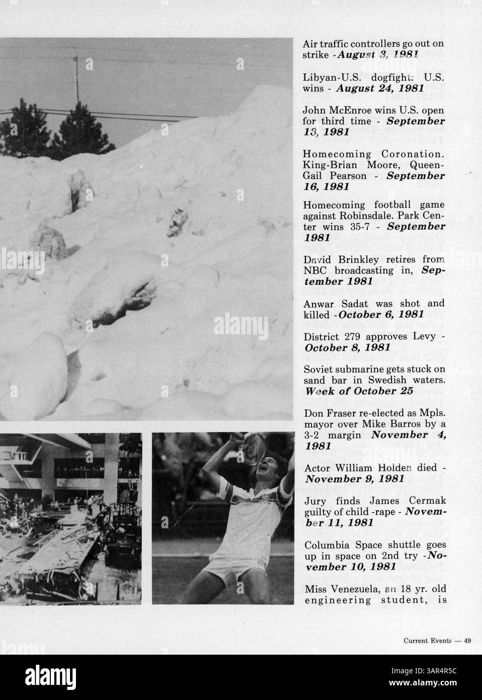 This yearbook from Park Center High School, 1982, highlights the ...