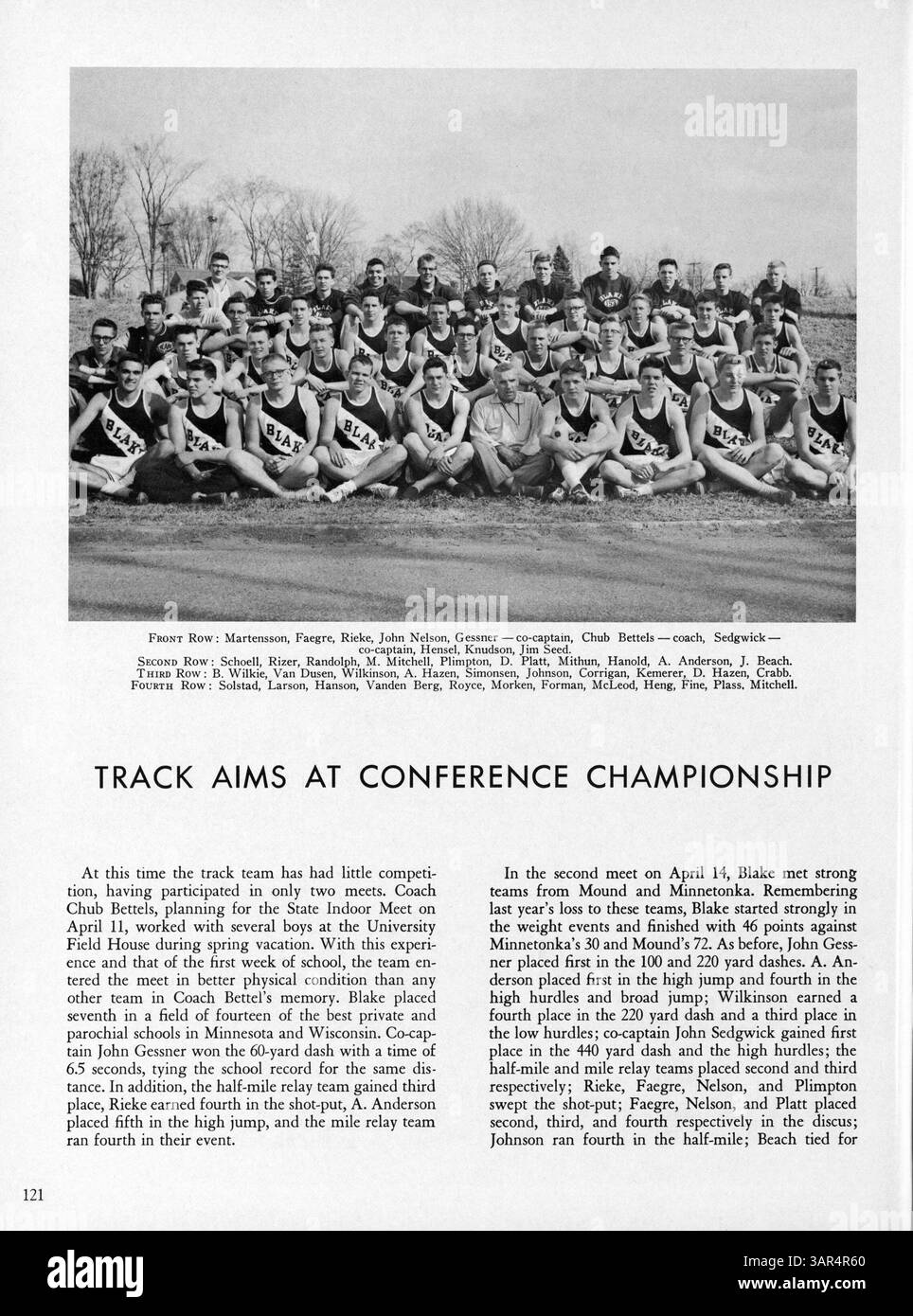 The 1959 'Call O'Pan' yearbook from Blake High School features students ...