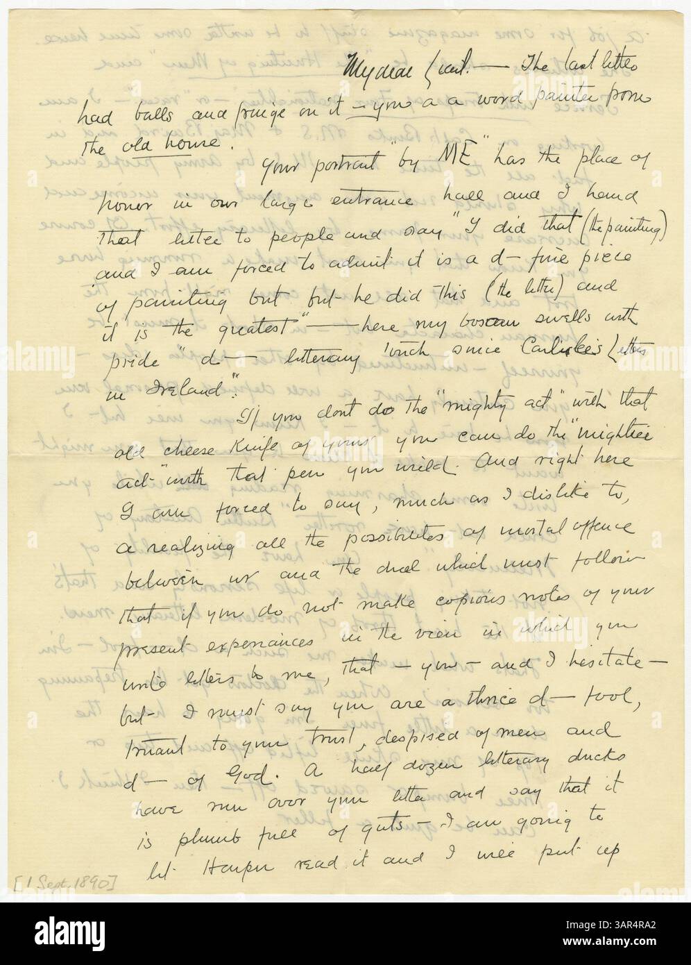 Frederic Remington writes to Powhatan H. Clarke, praising his letter ...