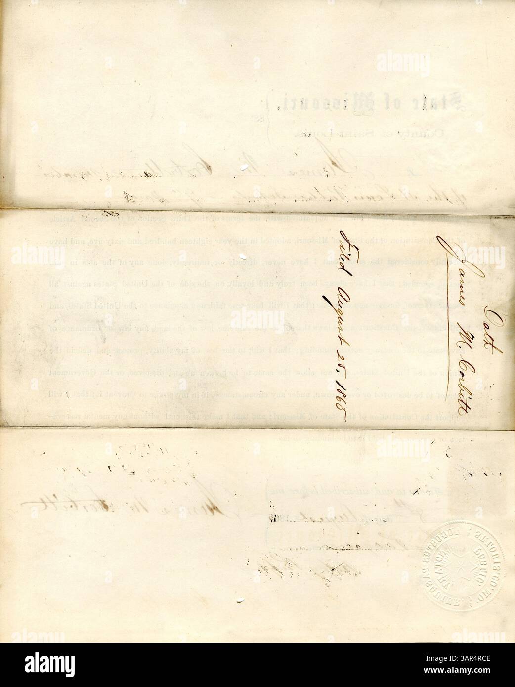 James M. Corbitt of St. Louis, Missouri, took an oath of loyalty to the ...