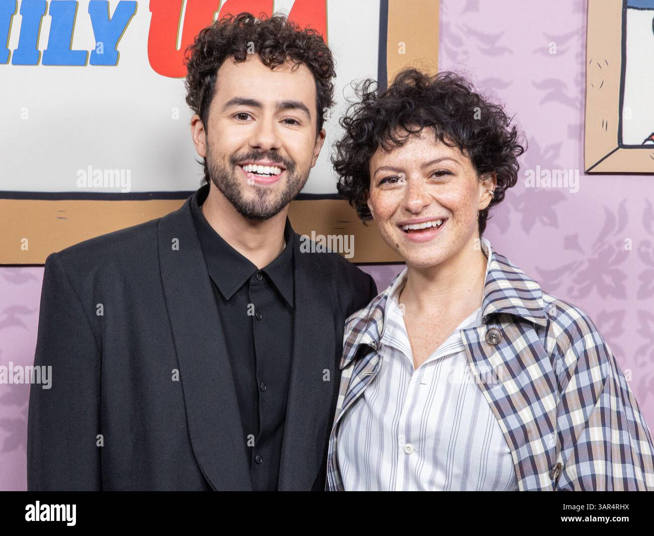New York, USA. Ny. 16th Apr, 2025. Ramy Youssef, Alia Shawkat at ...