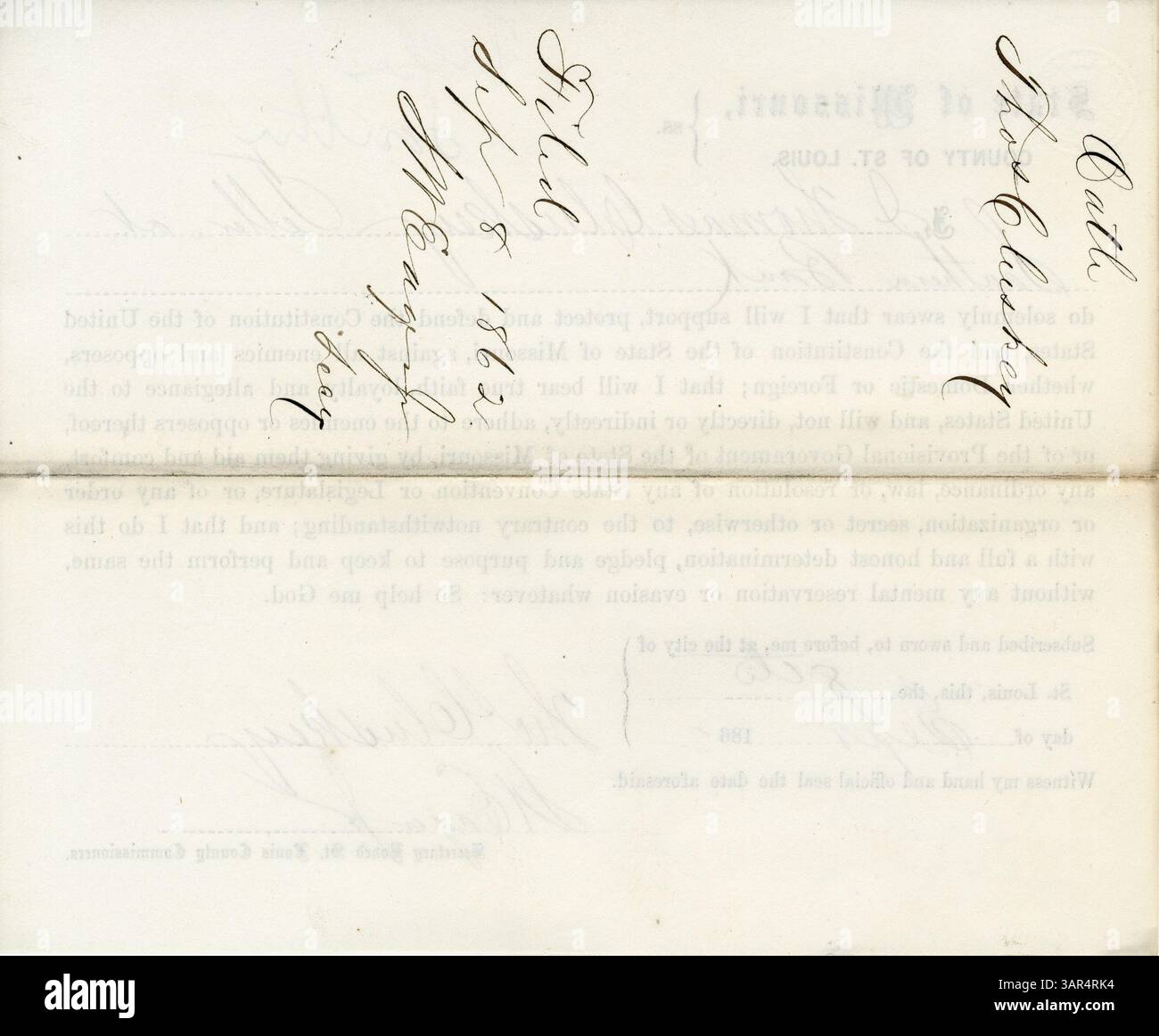 Thomas Cluskey swears an oath of allegiance to the Government of the ...