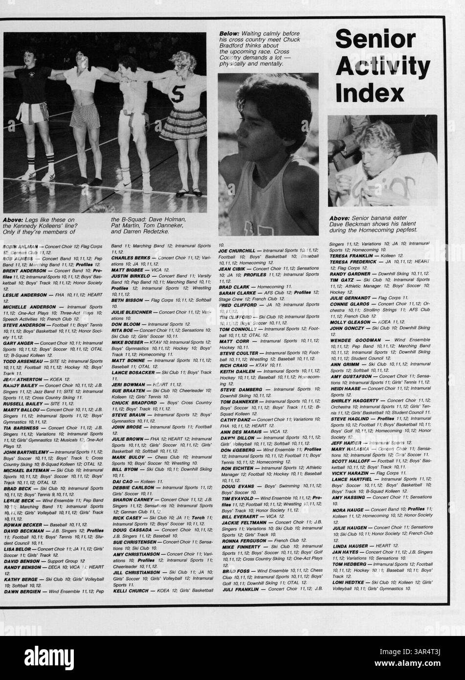 The 'Profiles 1982' yearbook from Kennedy High School highlights key ...