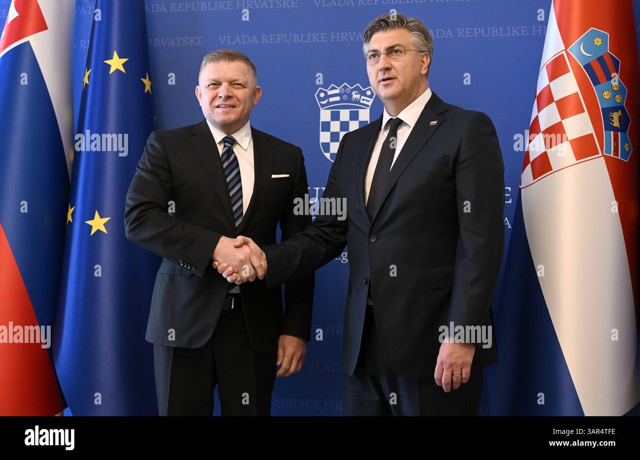 (250417) -- ZAGREB, April 17, 2025 (Xinhua) -- Croatian Prime Minister ...