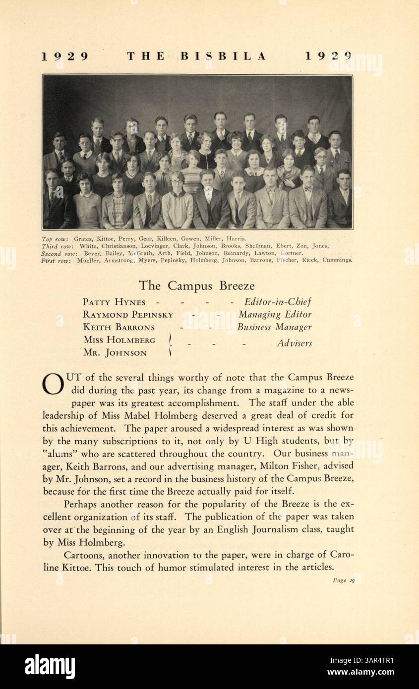 This high school yearbook from University High School documents the ...