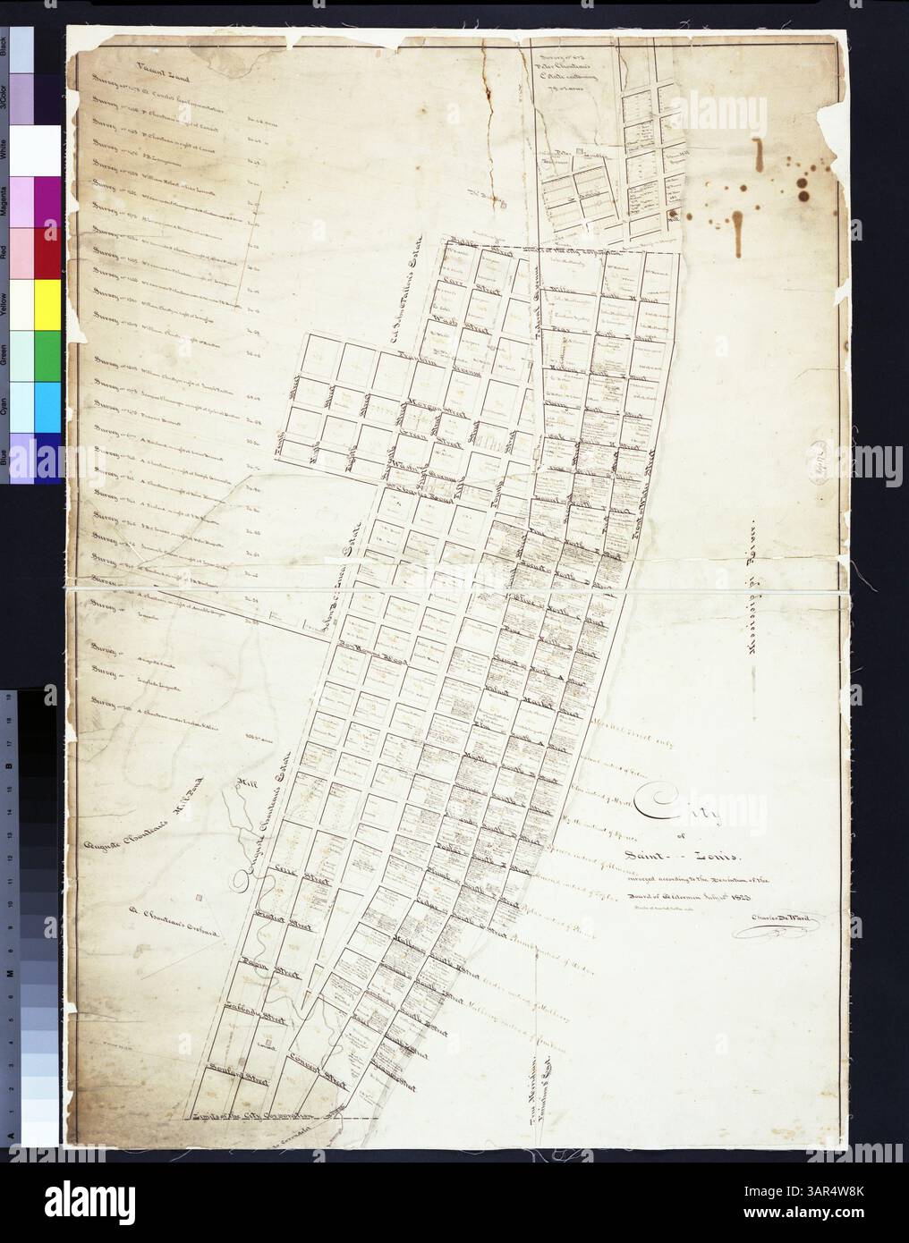 This map, created under the resolution of the St. Louis Board of ...
