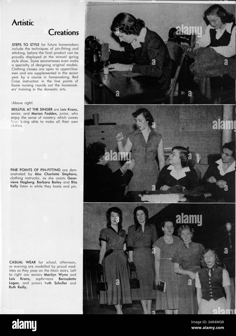 The 1951 St. Margaret's Academy Yearbook, titled Dayesye, captures key ...