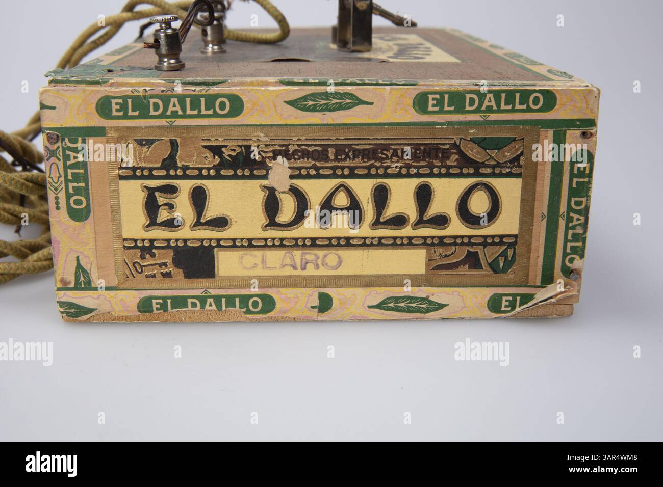A homemade cigar box crystal radio set created by 12-year-old Thomas ...