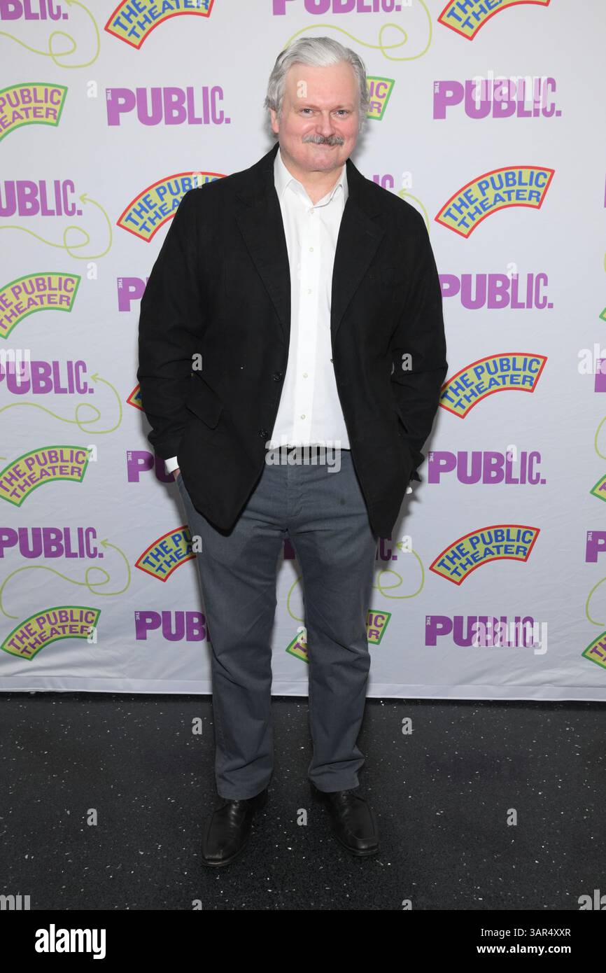 New York, USA. 16th Apr, 2025. John Ellison Conlee attends opening night of "Glass. Kill. What ...