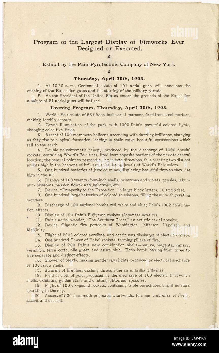 This is the official program booklet for the 1903 dedication ceremonies ...